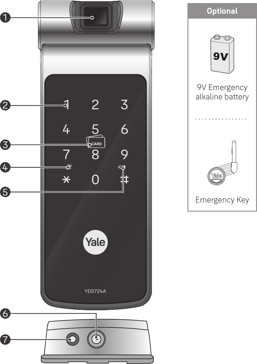 Assa Abloy Yale YDD724A - Assa Abloy Yale YDD724A Manual | ManualsLib