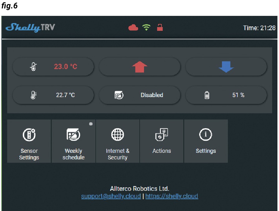 Shelly TRV - Radiator Valve Control Manual | ManualsLib