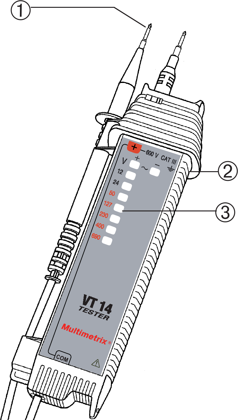 Multimetrix VT 14 - Voltage Tester Manual | ManualsLib
