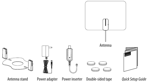 Insignia NS-ANT500HA - Amplified Ultra-Thin HDTV Antenna Manual ...