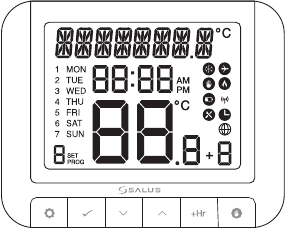 Salus Controls RT520, RT520TX, RT520RF - Thermostat Quick Guide ...