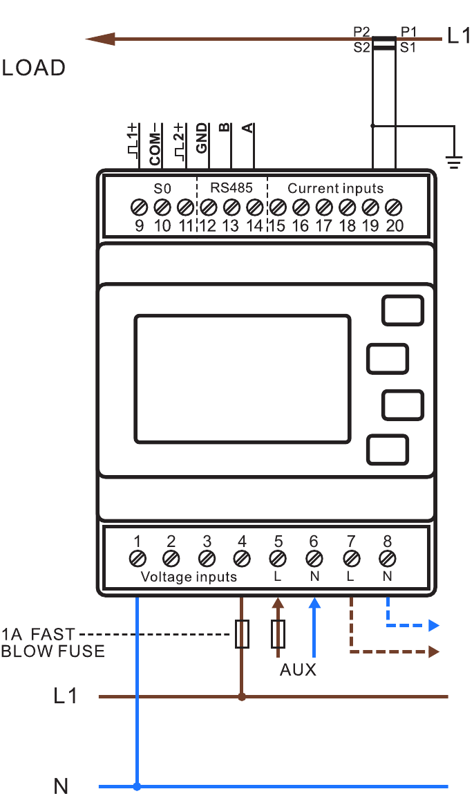 Eastron SDM630MCT-MOD-MID - DIN Rail Smart Energy Meter Manual | ManualsLib