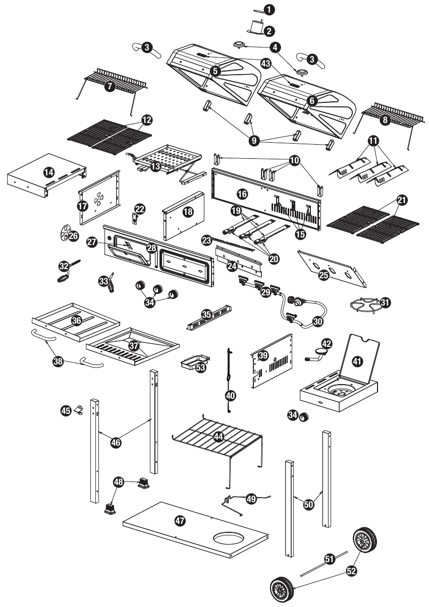 RevoAce GBC1793W Charcoal Barbecue Grill Manual | ManualsLib