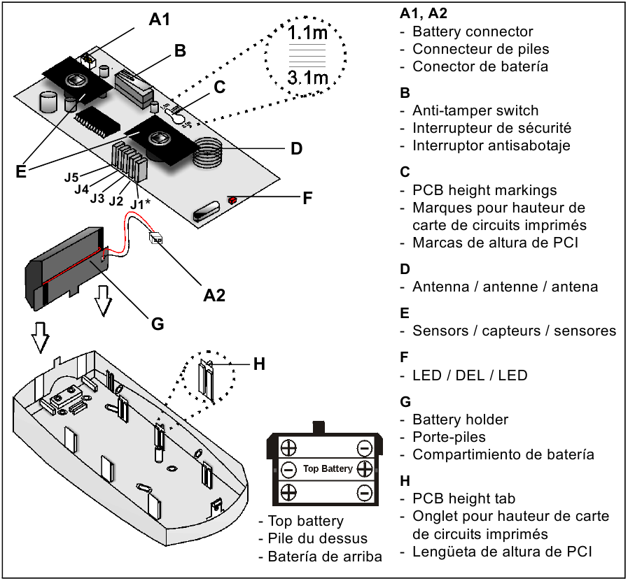 Paradox MAGELLAN PMD75 - Digital Wireless Motion Detector With Pet ...
