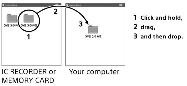 SONY ICD-UX570 - IC Recorder Manual and How to Use Video | ManualsLib