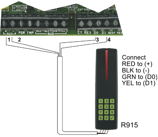 Paradox DIGIPLEX EVO R915 Outdoor Proximity Reader And Keypad Manual ...