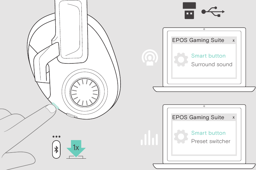 EPOS H3PRO Hybrid - Wireless Gaming Headset Quick Guide | ManualsLib
