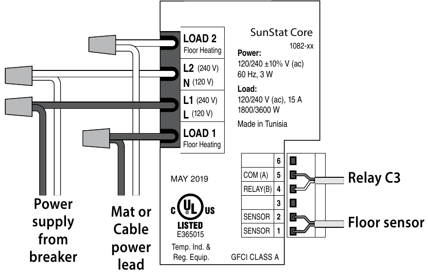 SunTouch SunStat Core 108201, 108202, 108203 - Thermostat Manual ...
