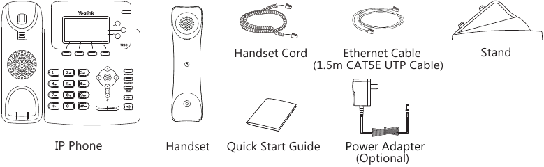Yealink SIP-T23P, SIP-T23G IP Phone Quick Start Guide | ManualsLib