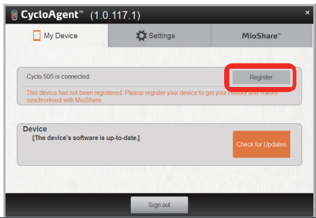 Mio Cyclo 220 Quick Start Guide | ManualsLib