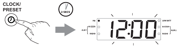 Timex T231Y AM/FM Clock Radio Manual | ManualsLib