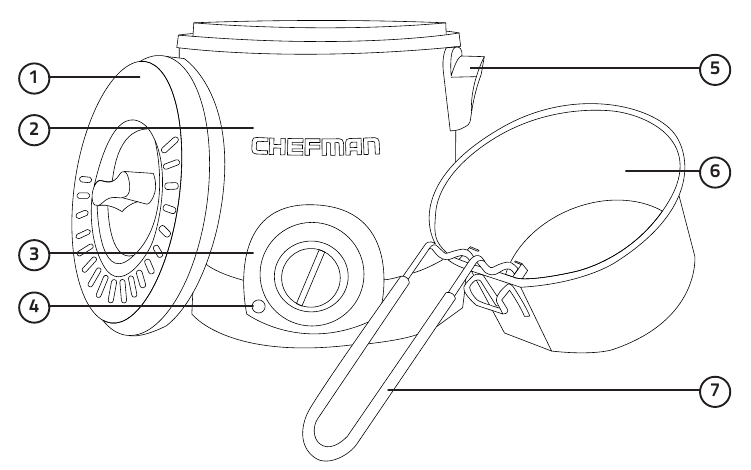 Chefman RJ07-M-SS Fry Guy Deep Fryer Manual | ManualsLib