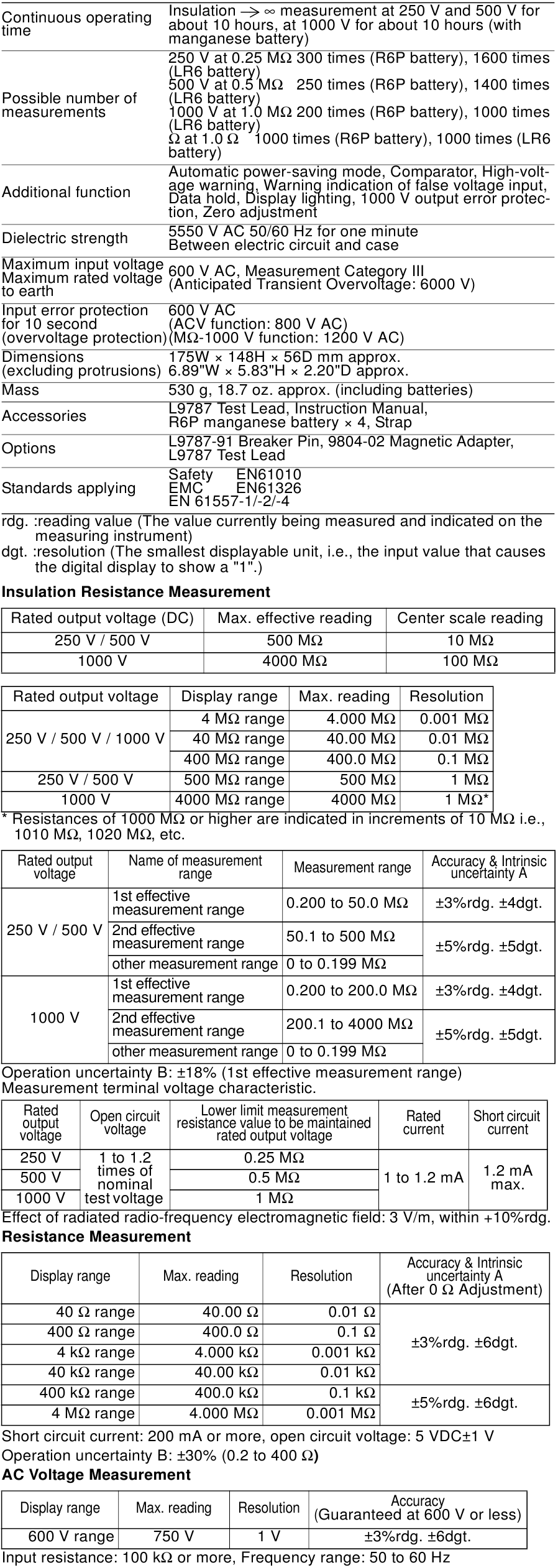 Hioki 3454-11 - Digital Hitester Manual | ManualsLib