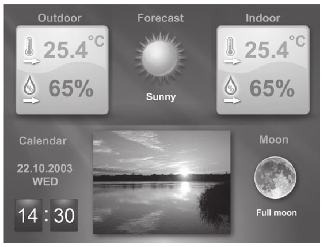 Oregon Scientific TW686 - Weather Station With Digital Photo Frame ...