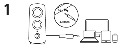 Logitech Z323 Speaker System With Subwoofer Setup Guide | ManualsLib