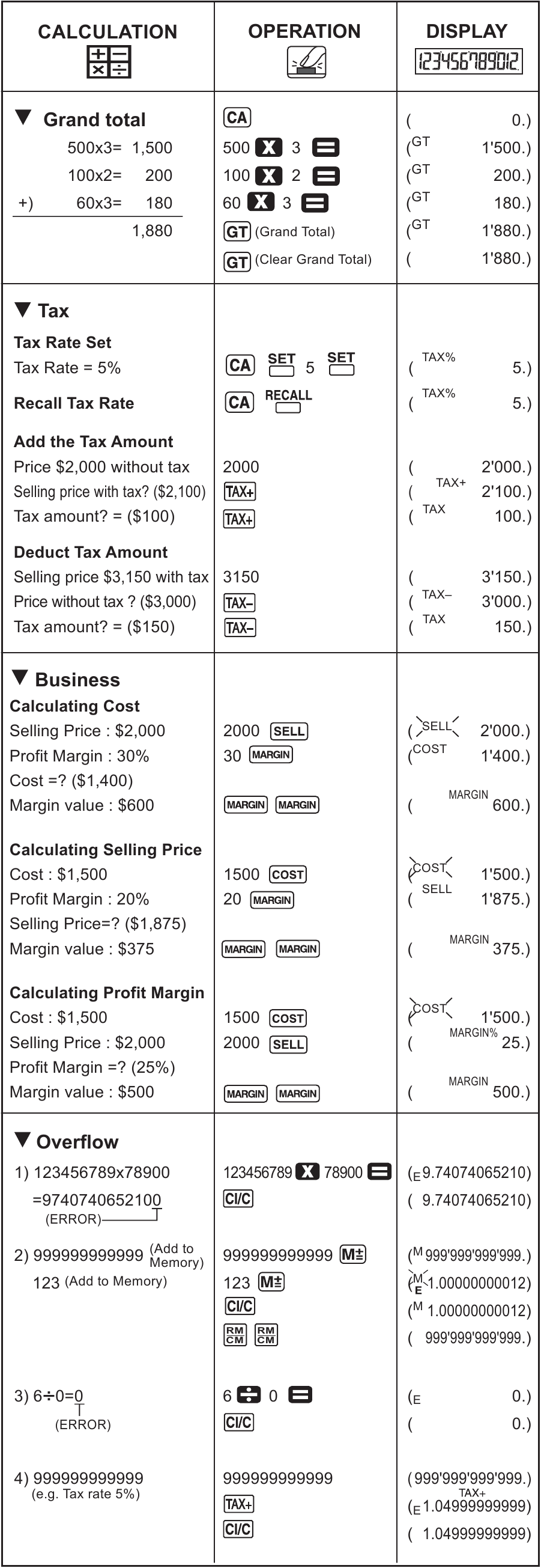Canon LS-121TS - Calculator Manual | ManualsLib
