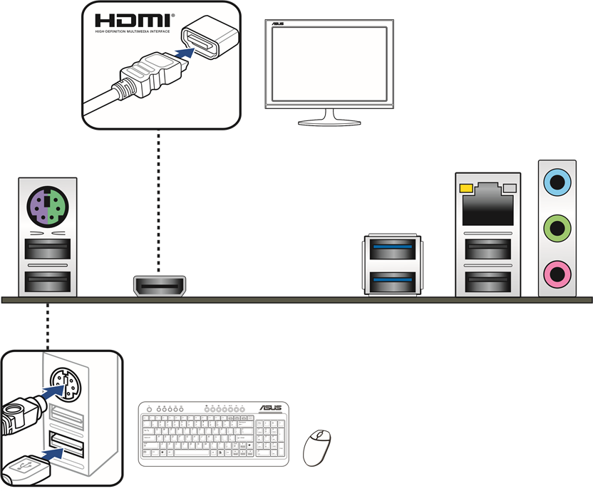 Asus EX-H610M-V3 D4 - Motherboard Quick Start Guide | ManualsLib