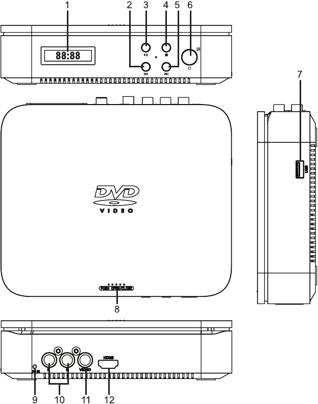 Muse M-52 DV - DVD Player Manual | ManualsLib
