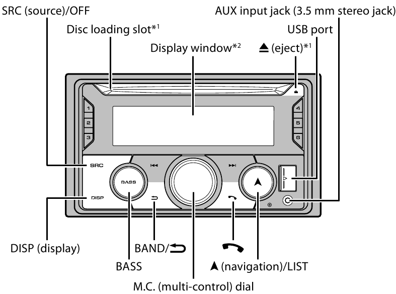 Pioneer FH-S720BS, FH-S722BS, FH-S520BT, FH-S52BT, MVH-S620BS, MVH ...