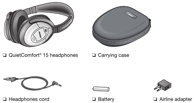 Bose QuietComfort 15 - Headphones Manual | ManualsLib
