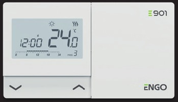 ENGO CONTROLS E901RF, E901 - Wireless/Hardwired Programmable Thermostat Quick Guide | ManualsLib