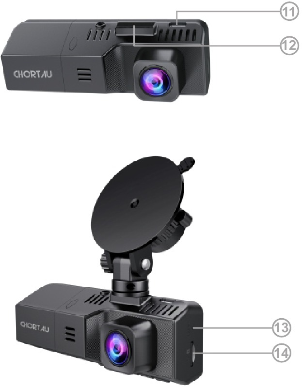 CHORTAU B-T27 - Dual 1080P Dash Cam Front and Inside Manual | ManualsLib