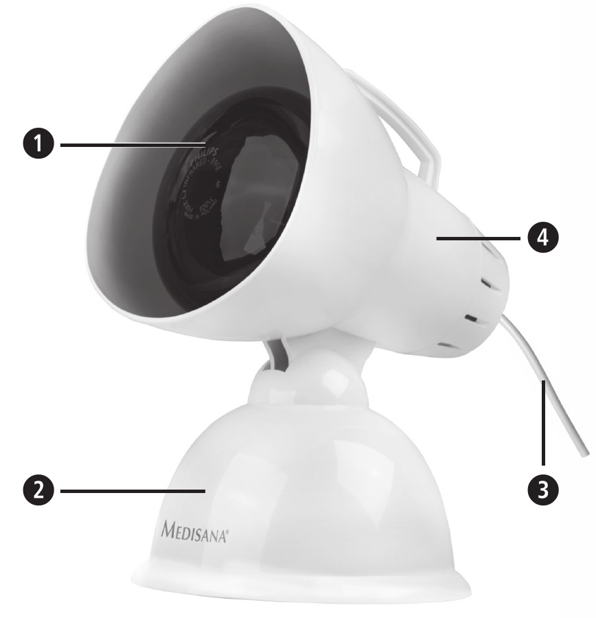 Medisana IR 100 - Infrared Lamp Manual | ManualsLib