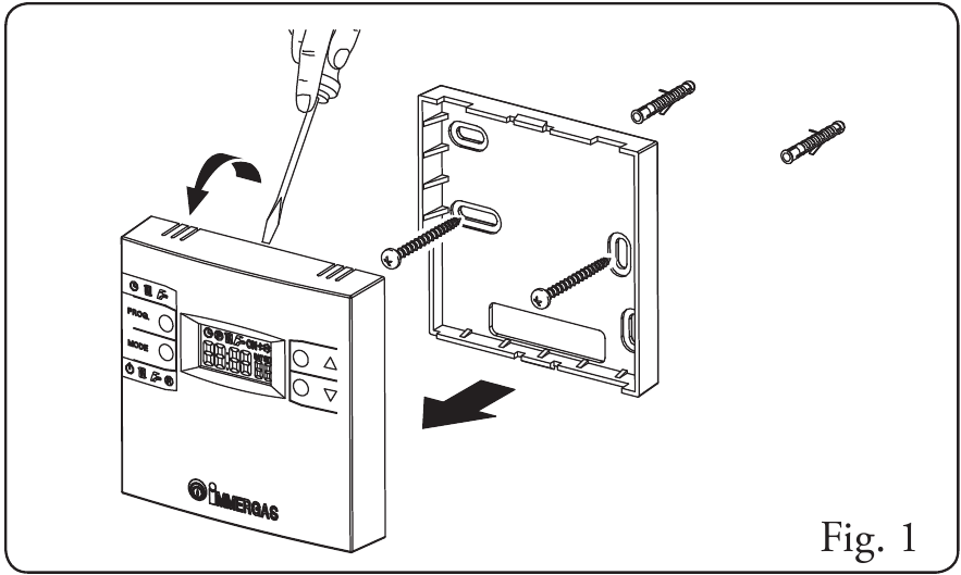 Immergas Mini CRD - Mini Digital Remote Control Instruction Sheet ...
