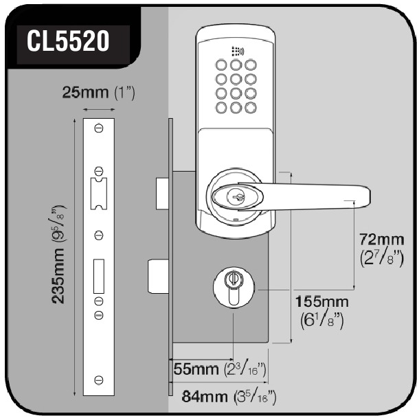 CODELOCKS CL5510, CL5510PK, CL5520 - Door Lock Installation ...