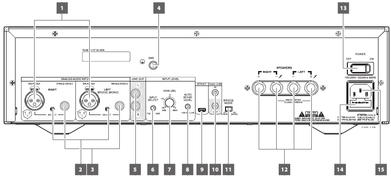 NAD C298 - Stereo Power Amplifier Manual | ManualsLib