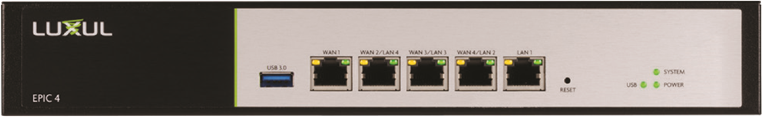 Luxul Epic 4 XBR-4500 - Multi-WAN Gigabit Router Quick Install Guide | ManualsLib