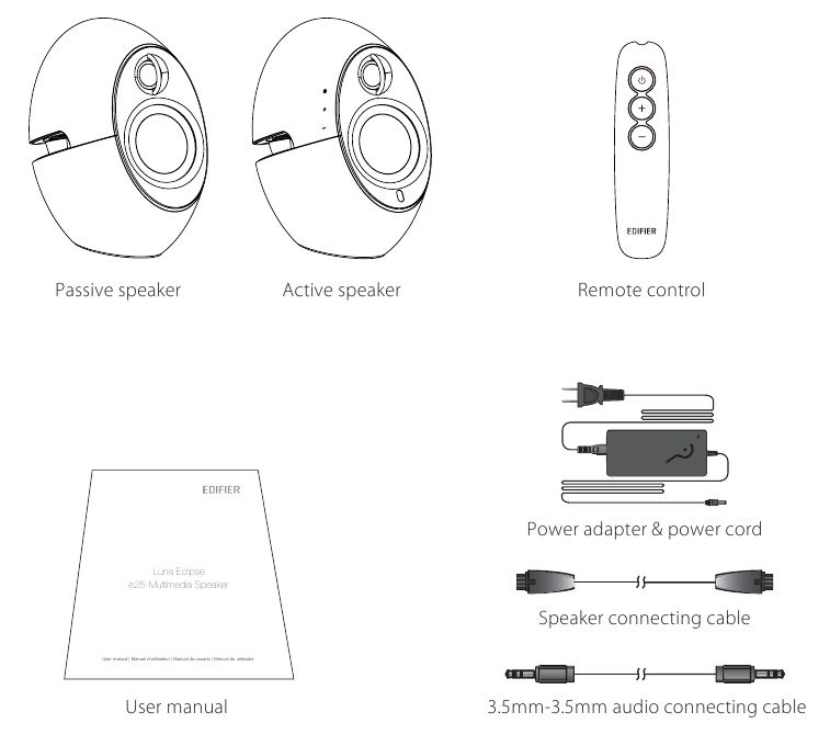 Edifier Luna Eclipse - e25-Multimedia Speaker Manual | ManualsLib