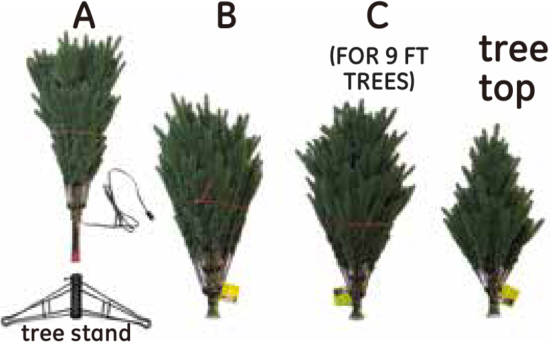 GE Christmas Trees - Easy Light 7ft, 7.5ft and 9ft Assembly ...