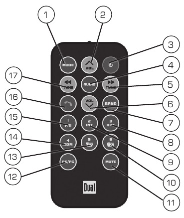 Dual XDM16BT - AM/FM Receiver with Bluetooth and Fixed Face Manual ...