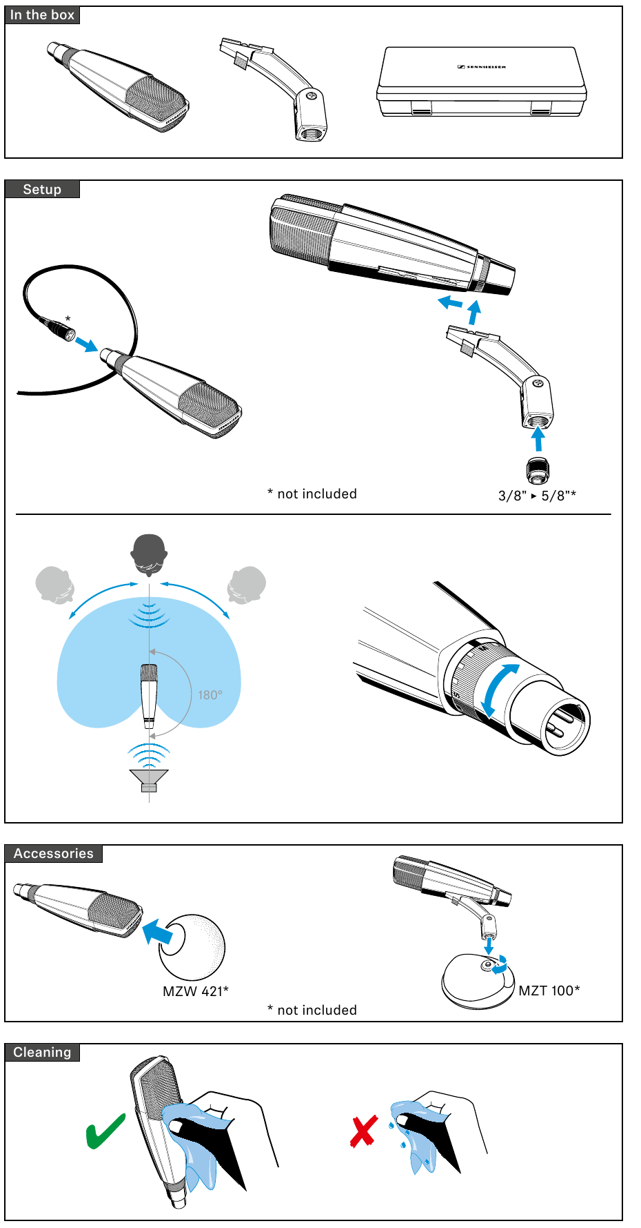 Sennheiser MD 421-II - Microphone Manual | ManualsLib