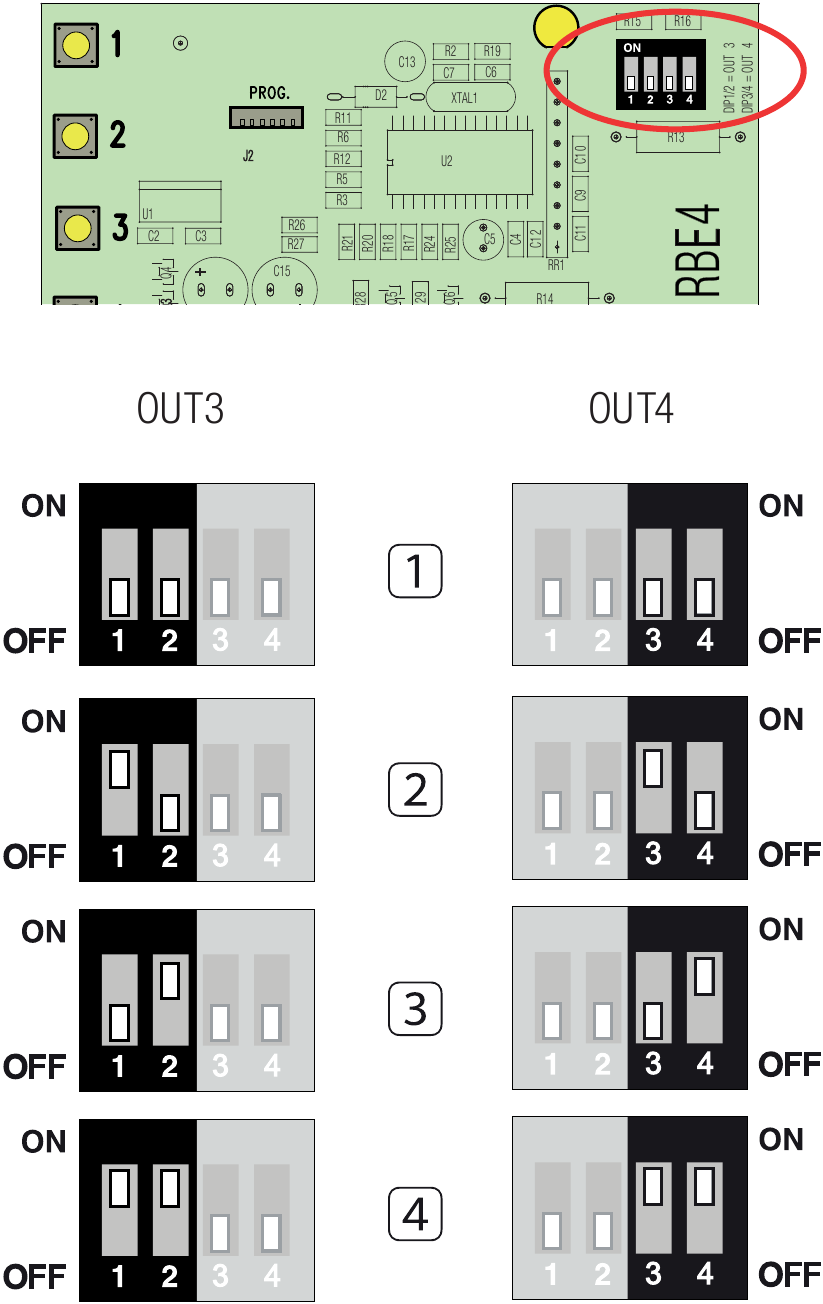 CAME RBE4N - 12, 24V Gate Radio Receiver Manual | ManualsLib