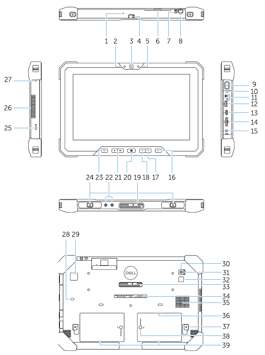 Dell Latitude 7212, T03H - Rugged Extreme Tablet Quick Start Guide ...