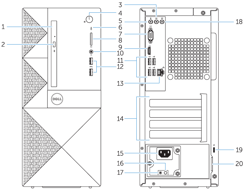 Dell Vostro 3650, Vostro 3653 - Computer Quick Start Guide | ManualsLib
