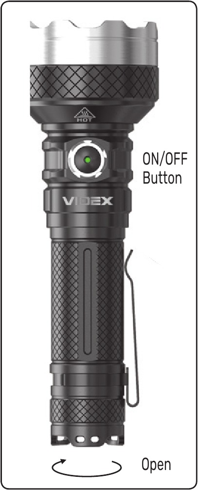 Videx VLF-A505C - 5500 Lumen Flashlight Manual | ManualsLib
