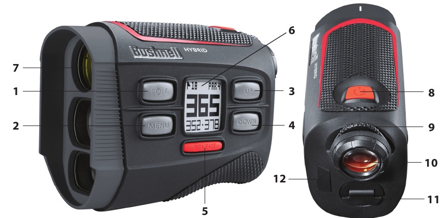 Bushnell GOLF HYBRID - Laser/GPS Rangefinder Manual | ManualsLib