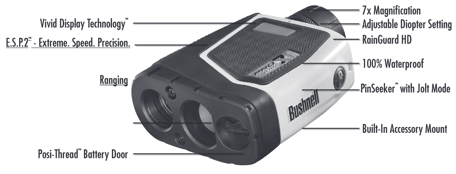 Bushnell Pro X7 Jolt / X7 Jolt Slope - Laser Rangefinders Manual | ManualsLib