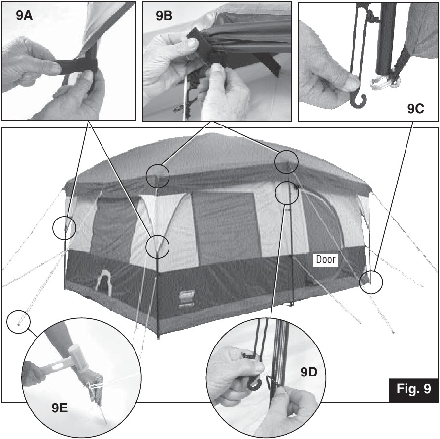 Coleman MAX CABIN TENT 13'X9' Manual | ManualsLib