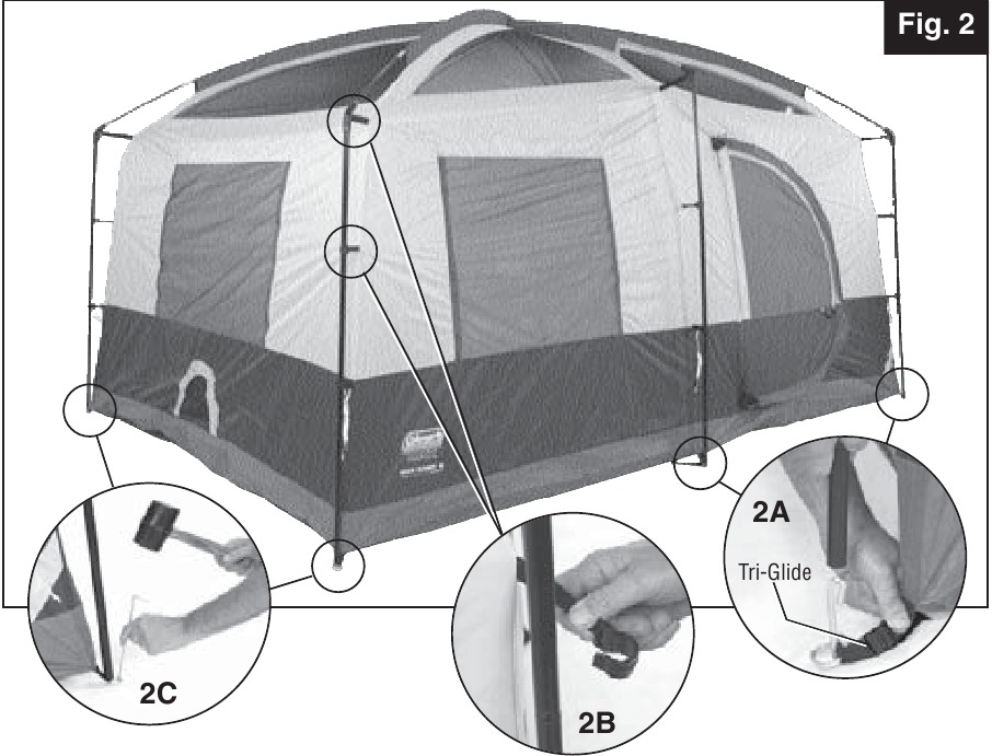 Coleman MAX CABIN TENT 13'X9' Manual | ManualsLib