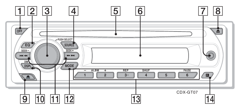 Sony CDX-GT07 - FM/AM Compact Disc Player Manual | ManualsLib