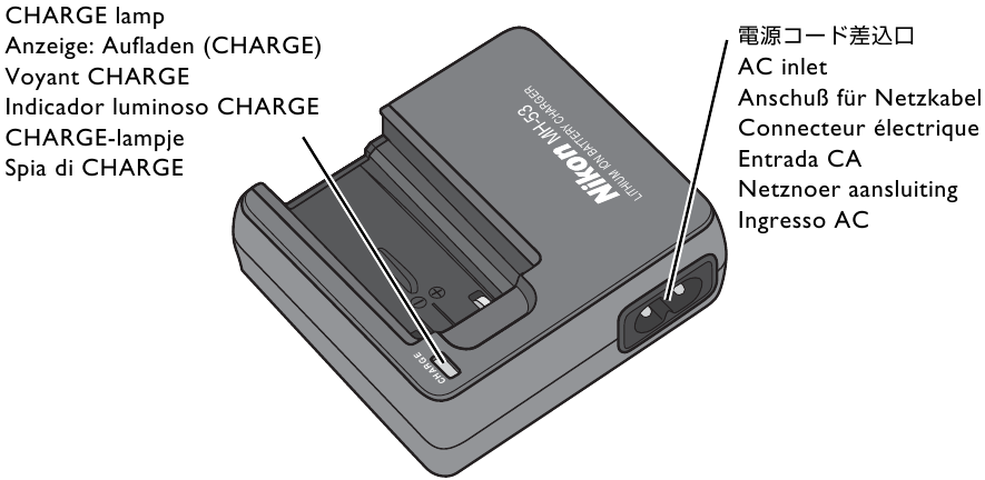 Nikon MH-53 - EN-EL1 Lithiumion Batteries Charger Manual | ManualsLib