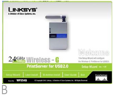 Linksys WPS54G - Wireless-G Print Server Quick Setup | ManualsLib