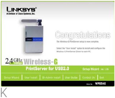 Linksys WPS54G - Wireless-G Print Server Quick Setup | ManualsLib