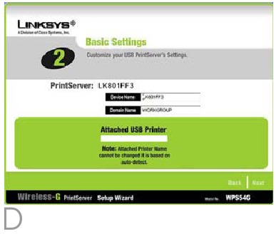 Linksys WPS54G - Wireless-G Print Server Quick Setup | ManualsLib