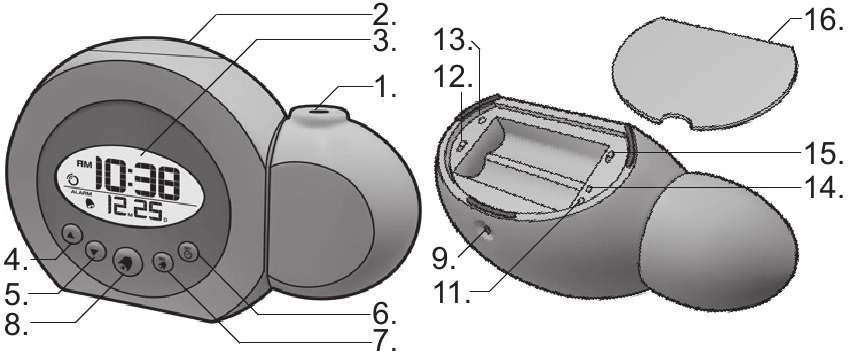 Oregon Scientific RM303P - Radio Controlled Projection Clock Manual ...