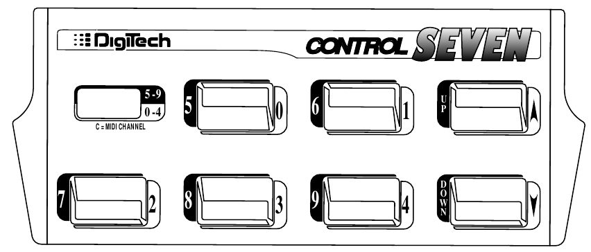 DigiTech CONTROL SEVEN - MIDI Controller Pedal Manual | ManualsLib